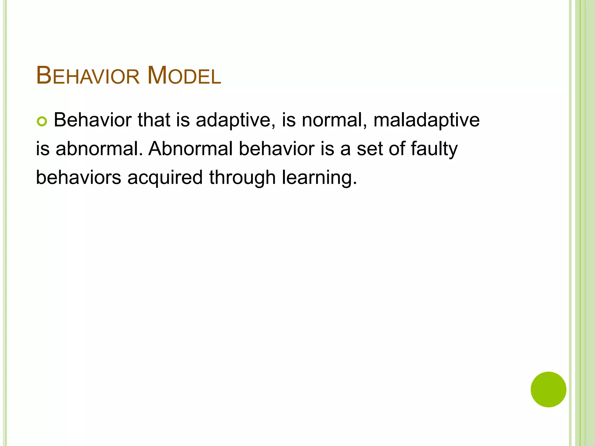 Concept of normal and abnormal behaviour | PPTX