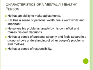 Concept of normal and abnormal behaviour | PPTX