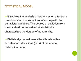 Concept of normal and abnormal behaviour | PPTX