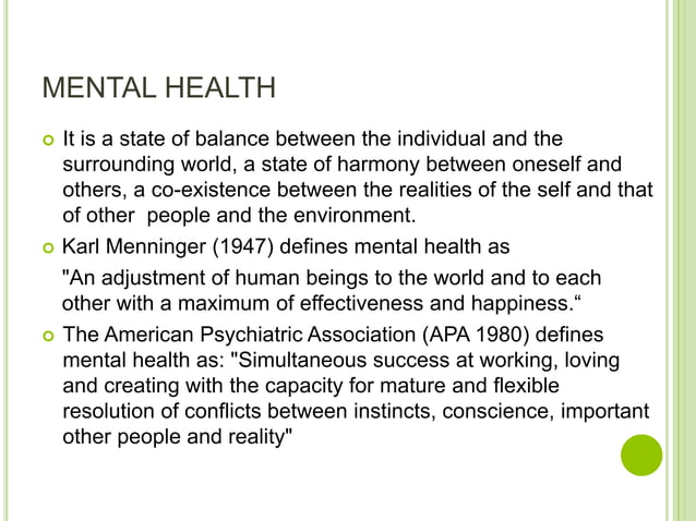 Concept of normal and abnormal behaviour | PPTX | Mental Health ...