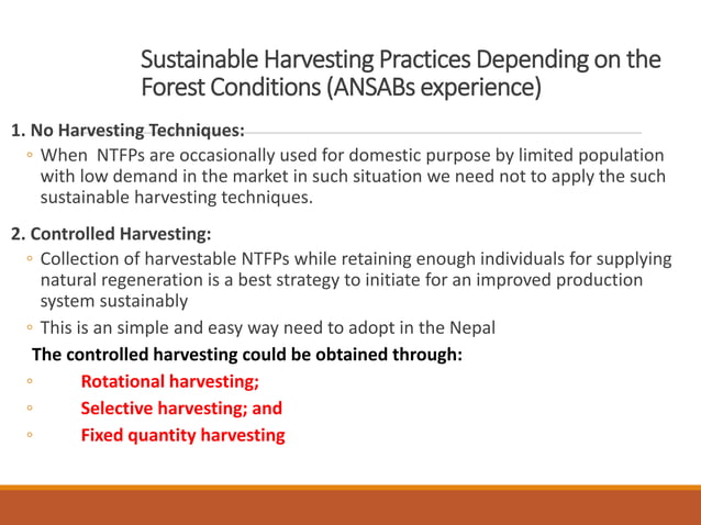 Concept of NTFPs resources Inventory-Nepal - Copy.ppt