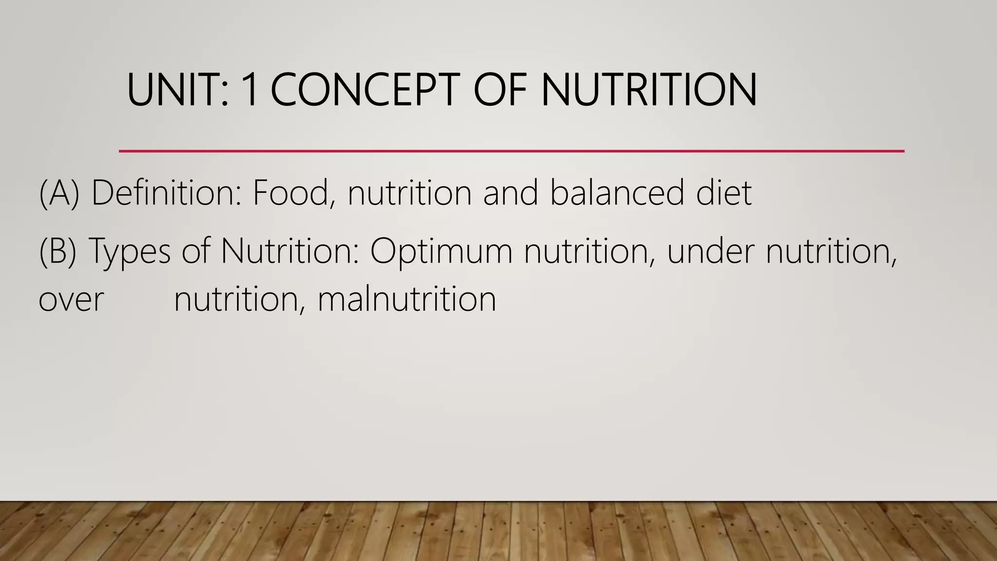 Concept of nutrition, Food, nutrition, malnutrition and balanced diet ...