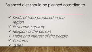 Concept of nutrition, Food, nutrition, malnutrition and balanced diet ...
