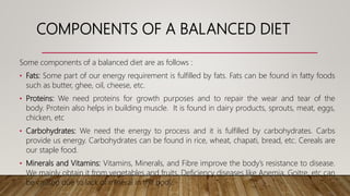 Concept of nutrition, Food, nutrition, malnutrition and balanced diet ...