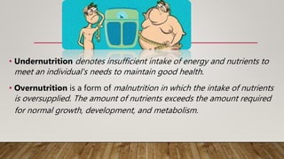 Concept of nutrition, Food, nutrition, malnutrition and balanced diet ...