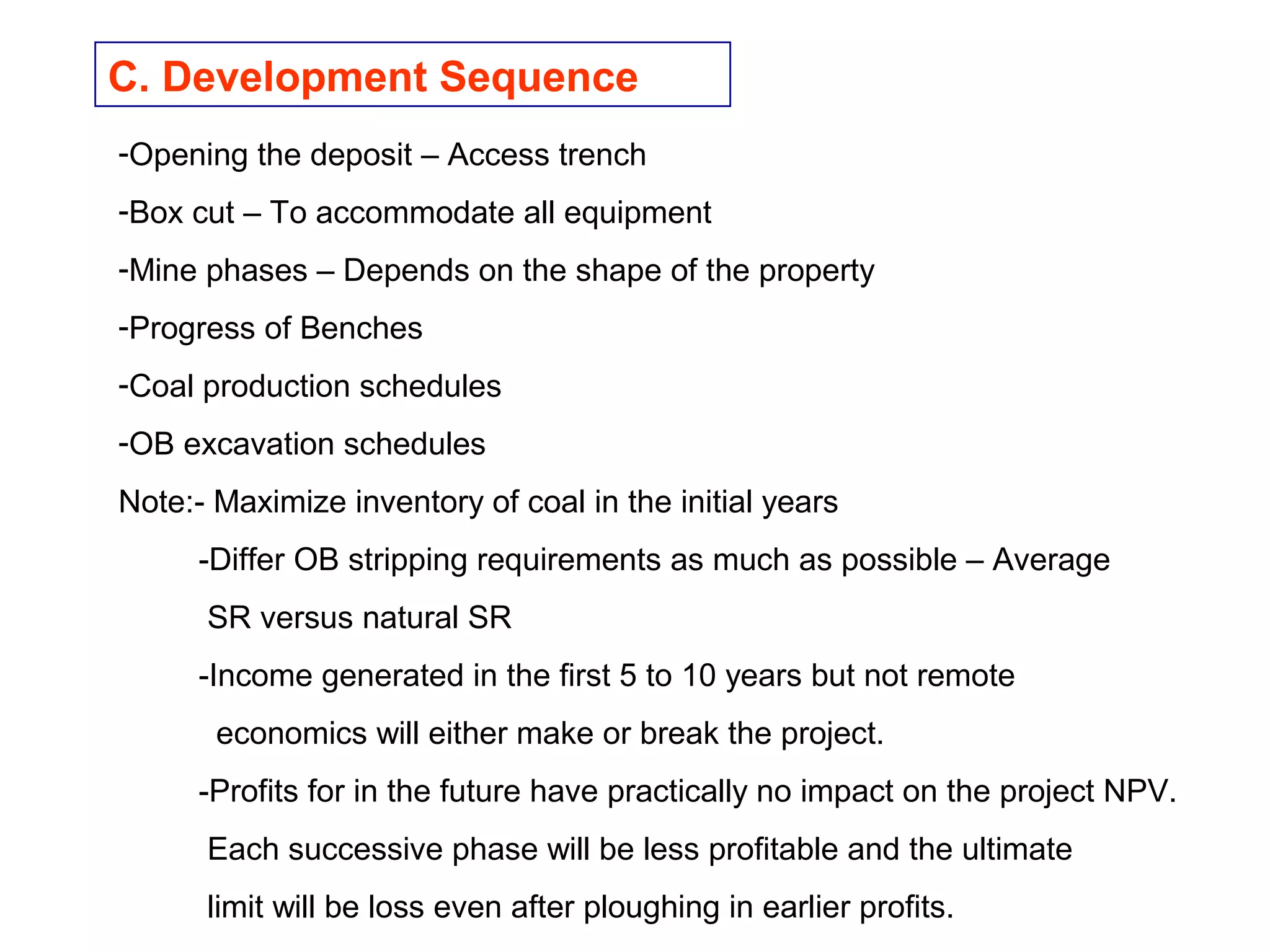 Concept of oc mine planning & design(final) | PPT