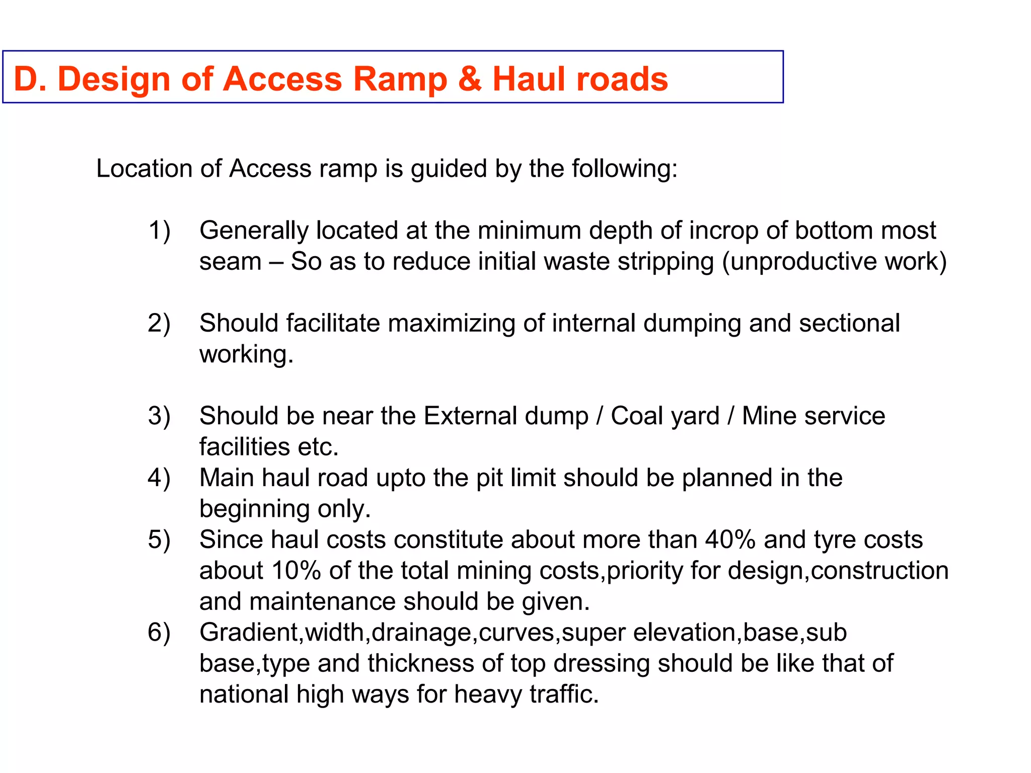 Concept of oc mine planning & design(final) | PPT