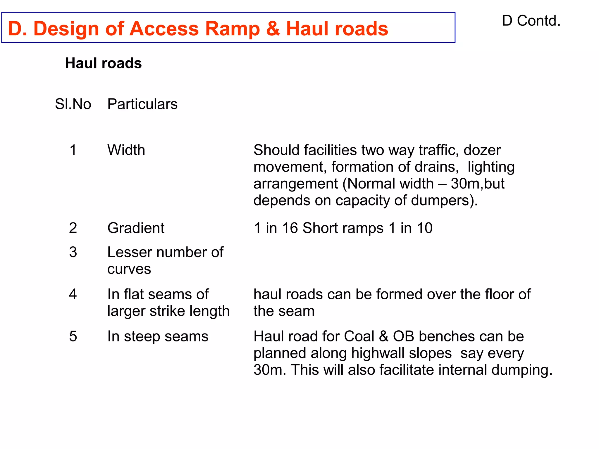Concept of oc mine planning & design(final) | PPT