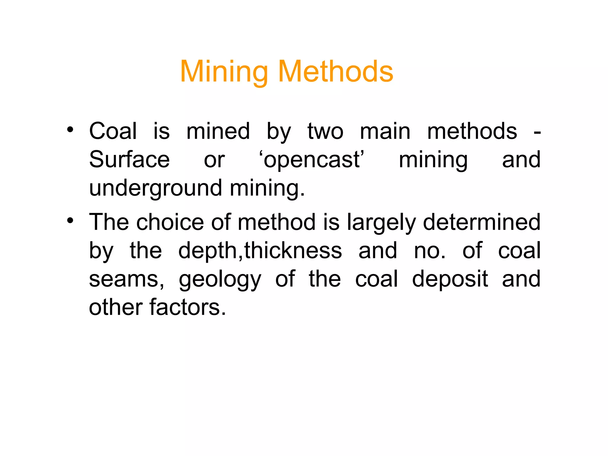 Concept of oc mine planning & design(final) | PPT