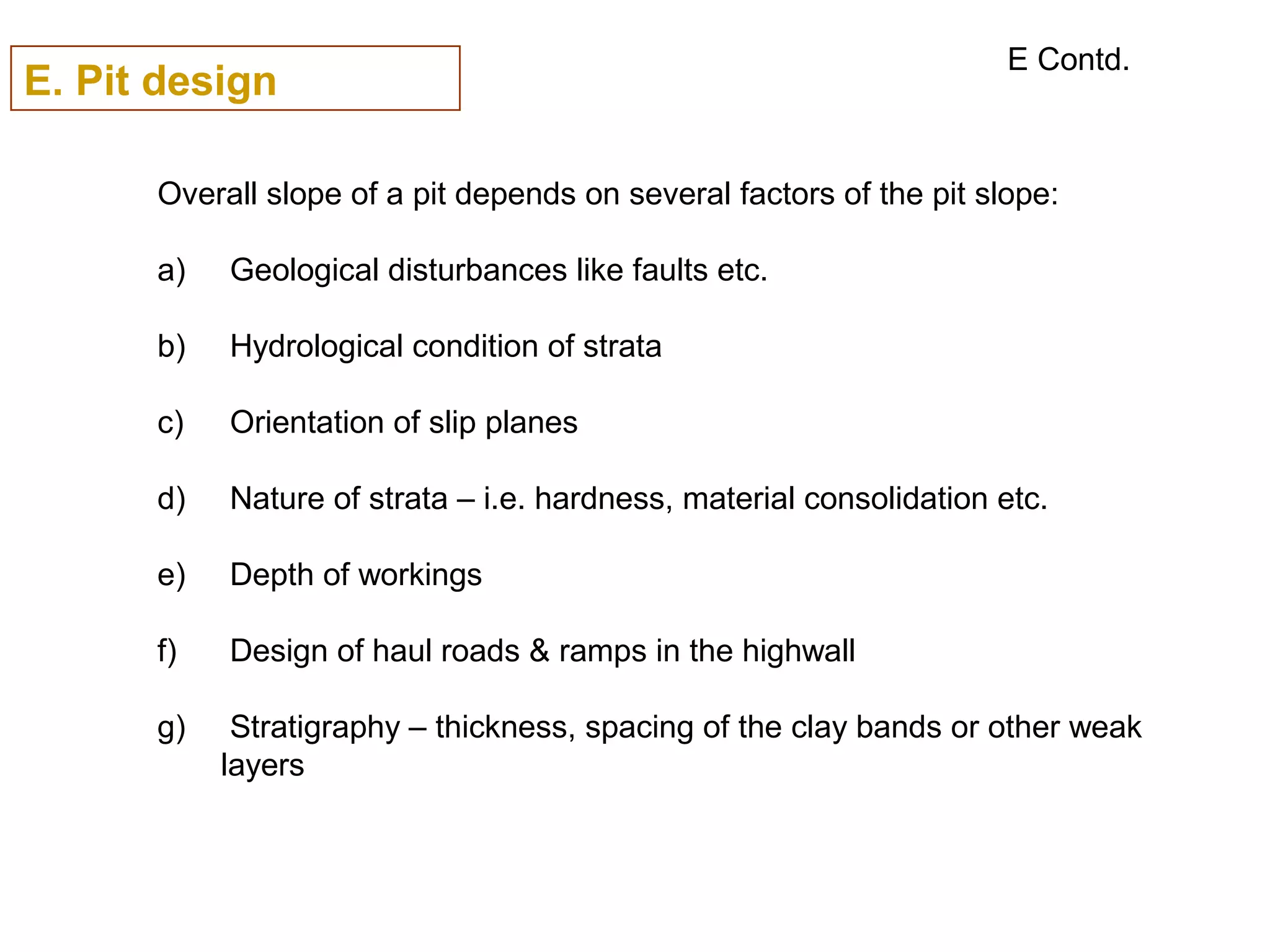 Concept of oc mine planning & design(final) | PPT
