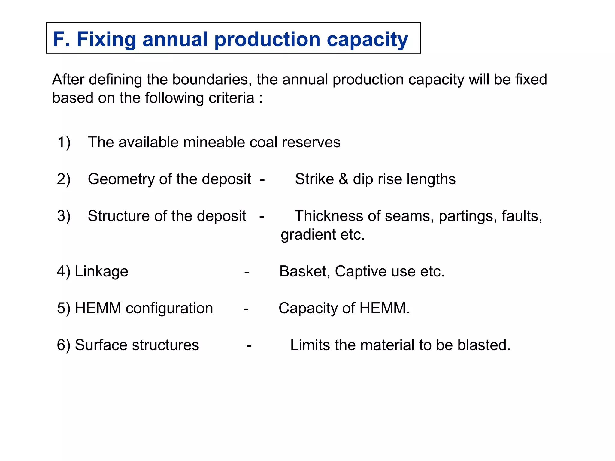 Concept of oc mine planning & design(final) | PPT