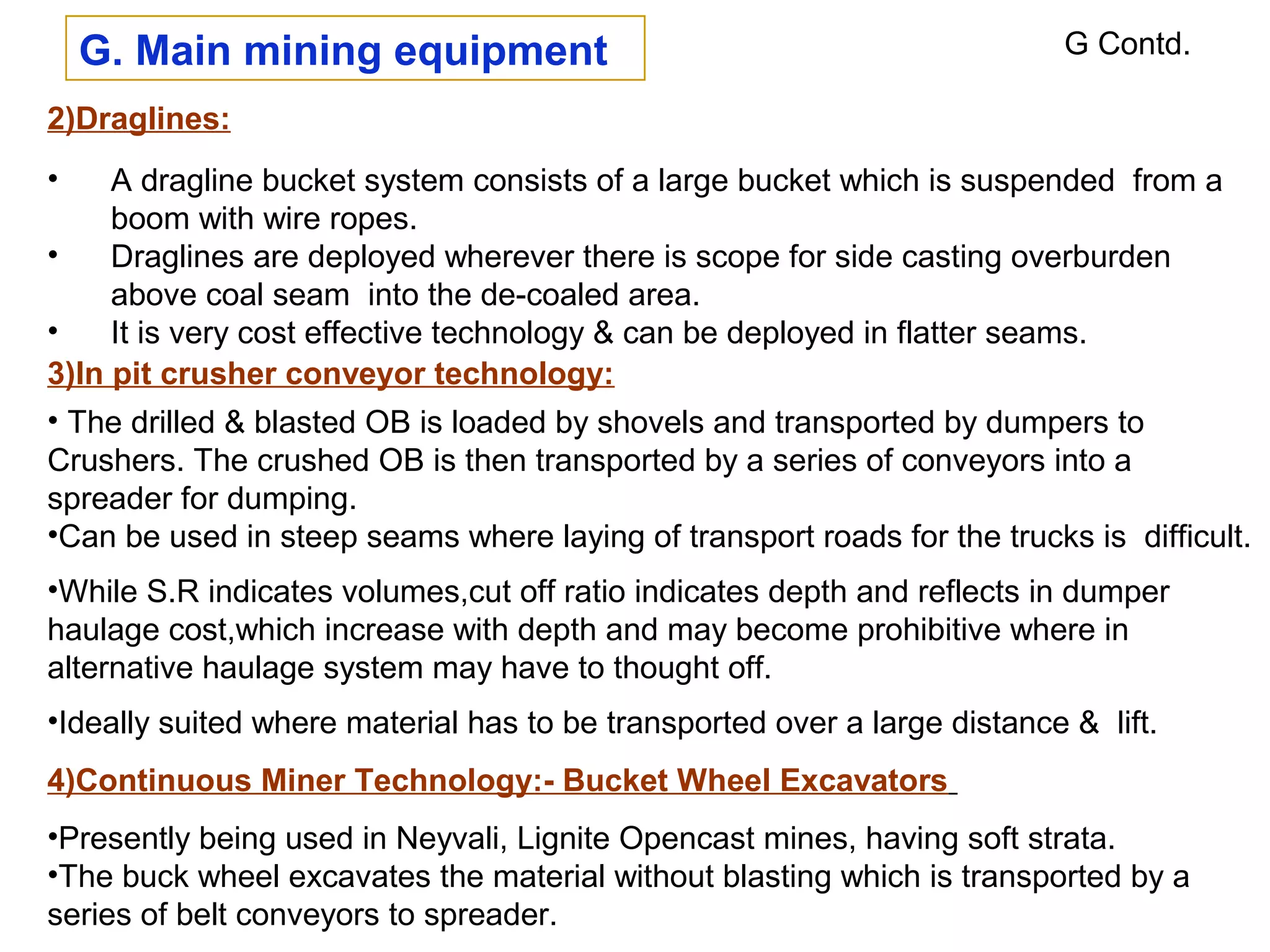 Concept of oc mine planning & design(final) | PPT