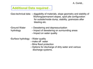 Concept of oc mine planning & design(final) | PPT