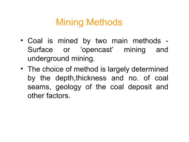 Concept of oc mine planning & design(final) | PPT | Geology | Science