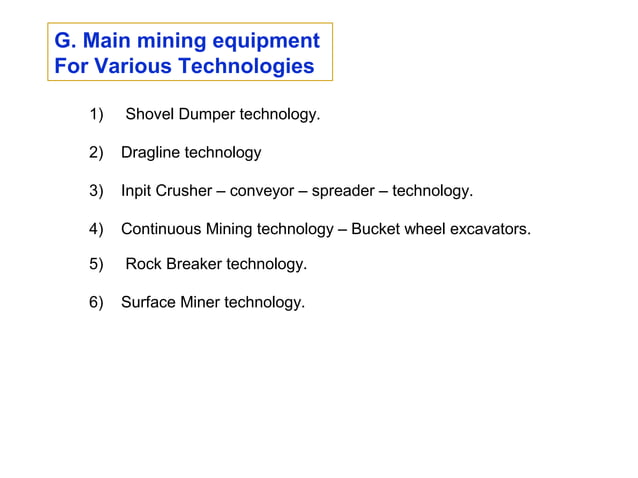 Concept of oc mine planning & design(final) | PPT | Geology | Science