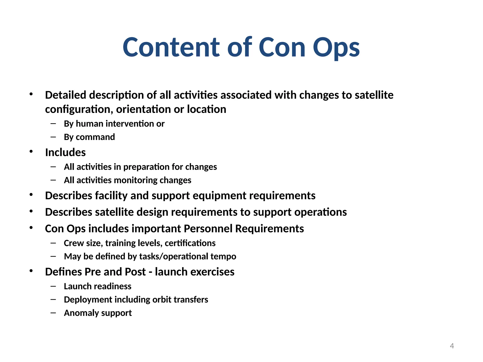 Concept of Operations James Webb Space Telescope | PPT