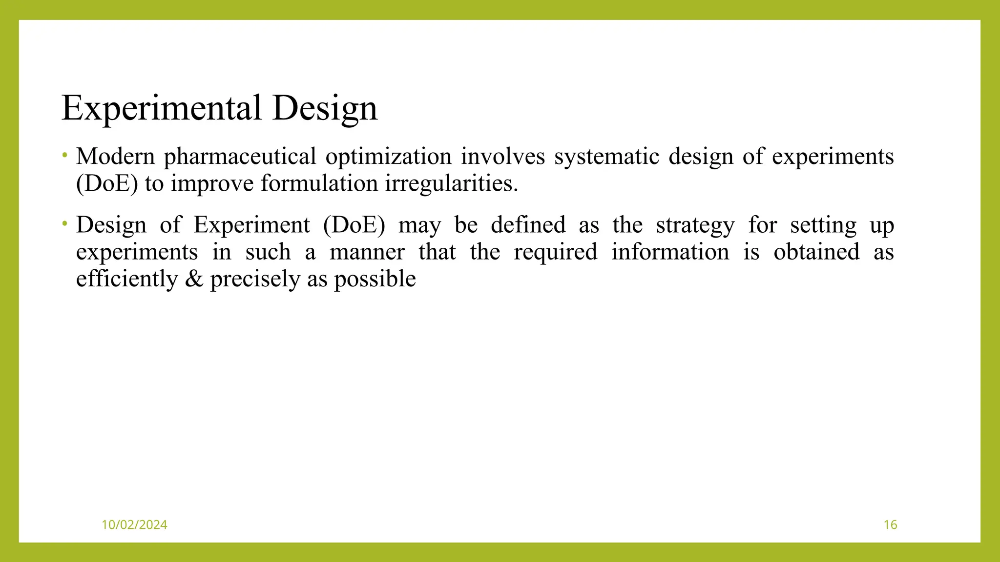 conceptofoptimizationoptimizationparameter.pptx | Physics | Science