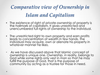 Concept of ownership in capitalism | PPTX