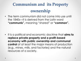 Concept of ownership in capitalism | PPTX