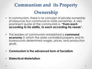 Concept of ownership in capitalism | PPTX