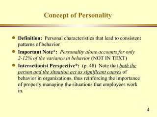 Concept of personality | PPT