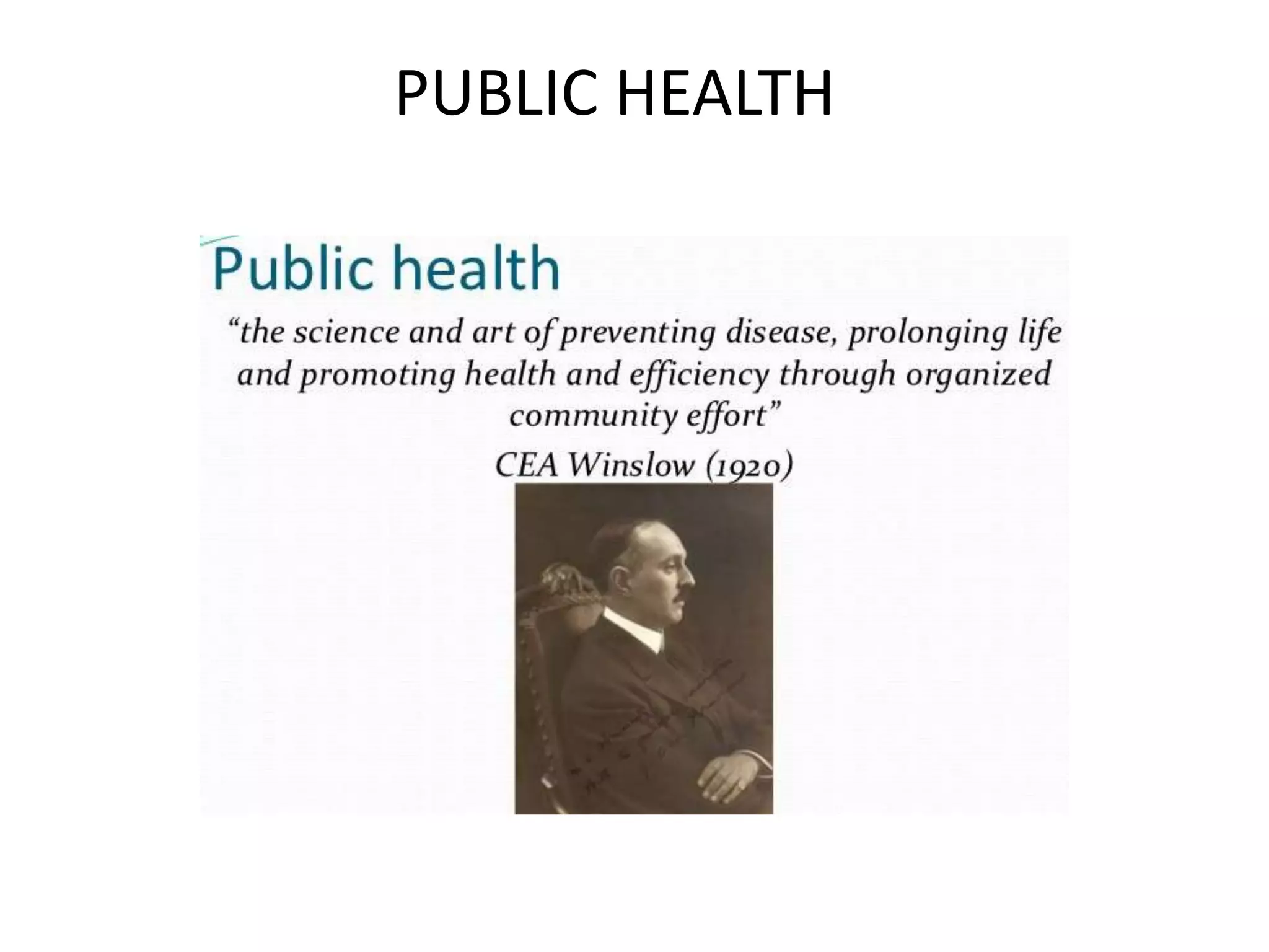 Concept of Public Health and Primary Health Care (PHC) | PPTX