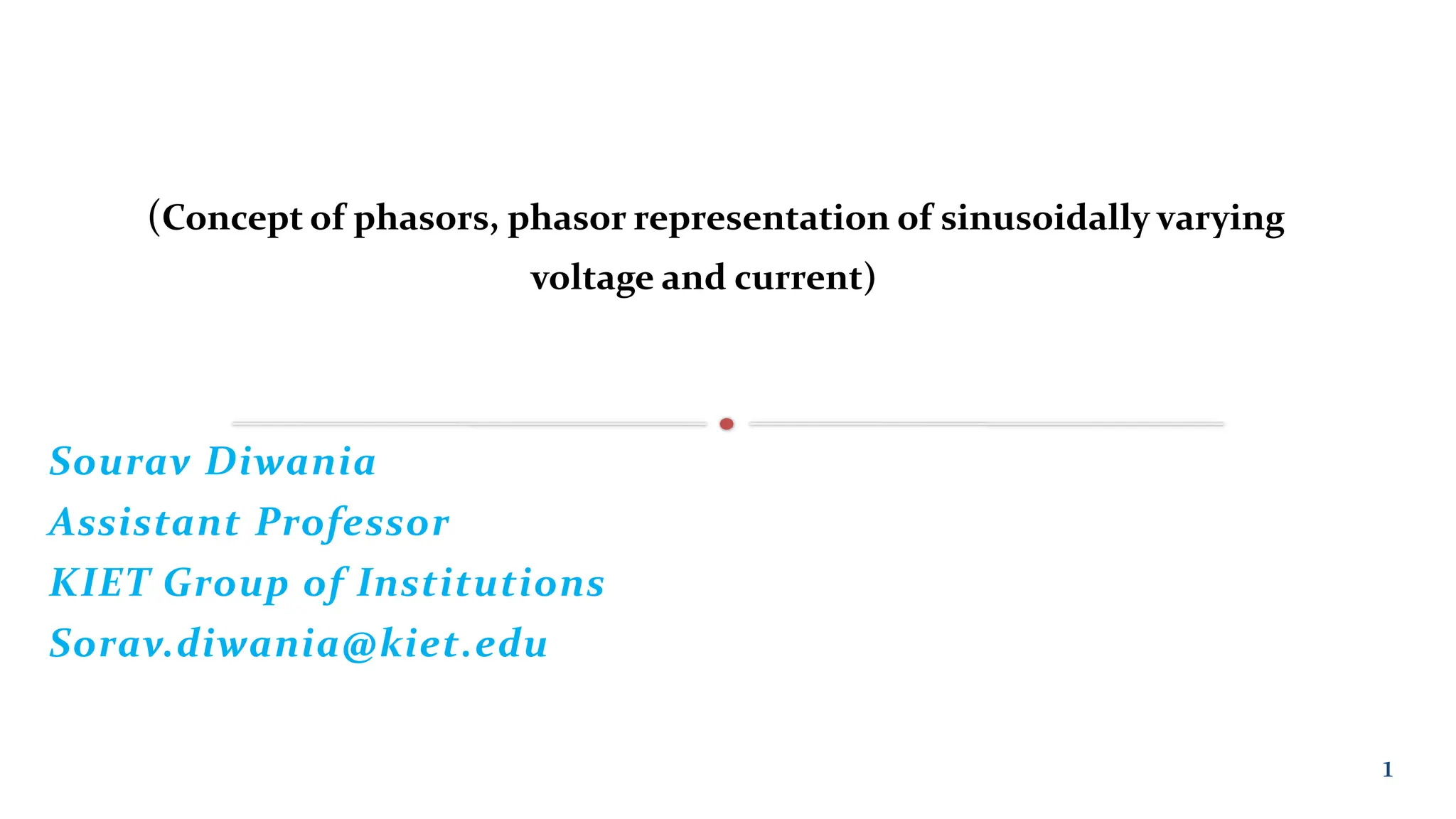 Concept of Phasor in engineering maths .pptx | Physics | Science