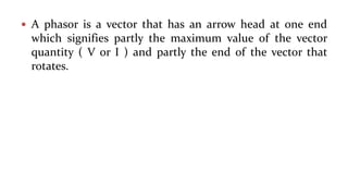 Concept of Phasor in engineering maths .pptx | Physics | Science