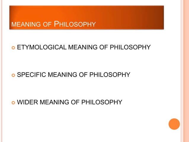 Concept of philosophy | PPTX