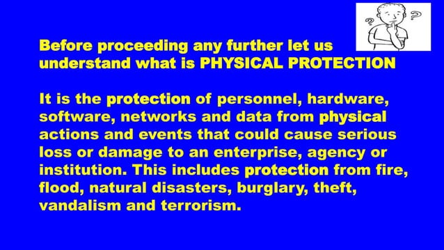 Concept of physical protection and its principals | PPTX