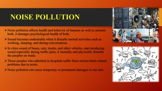Concept of pollution with their different types | PPTX