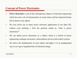 Concept of Power Electronics | PPT