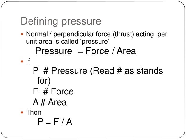 Concept of Pressure | PPTX