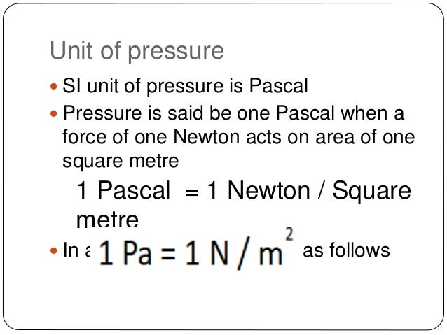 Concept of Pressure | PPTX