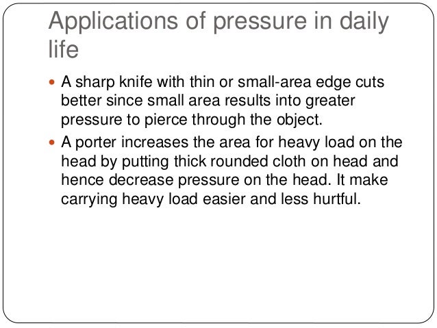 Concept of Pressure | PPTX