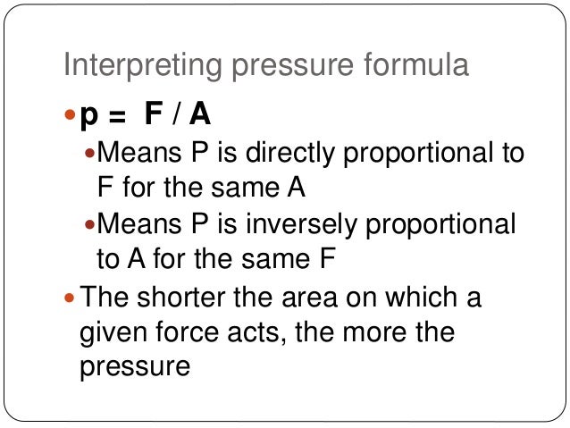 Concept of Pressure | PPTX