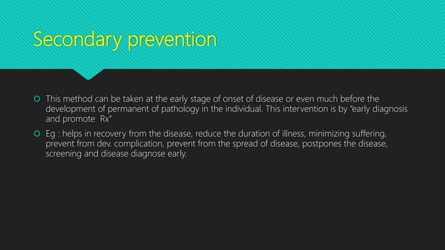 Concept of prevention | PPTX