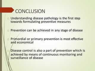 Concept of prevention and control of disease | PPTX