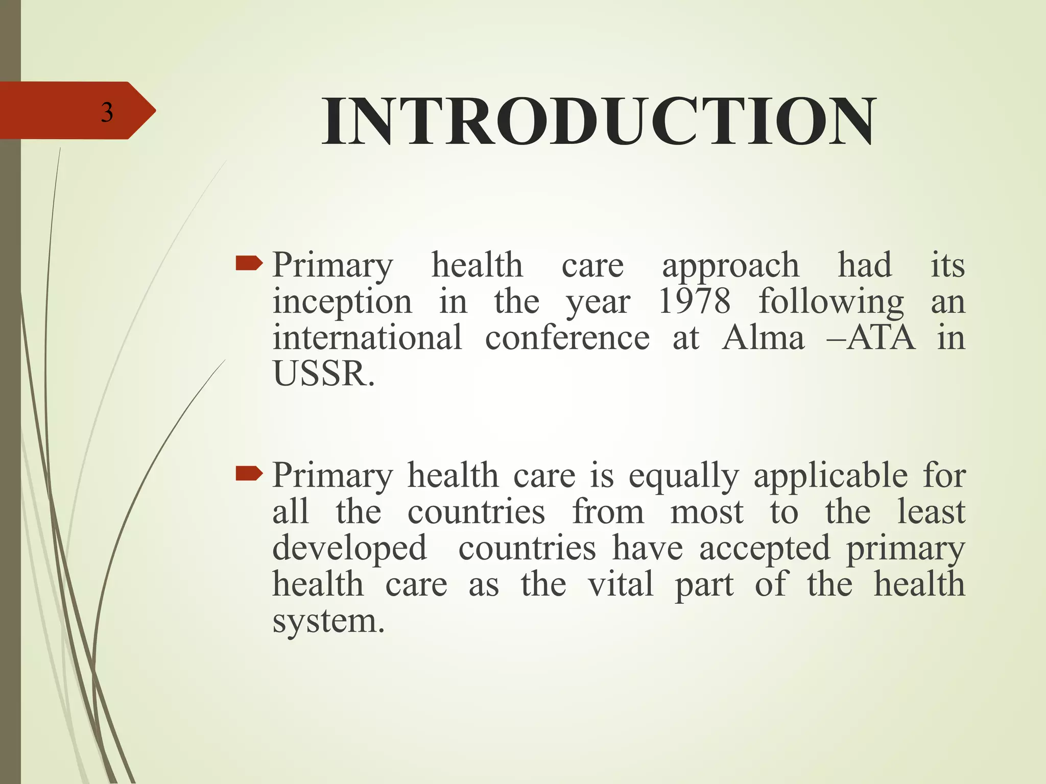 Concept of primary health care | PPTX