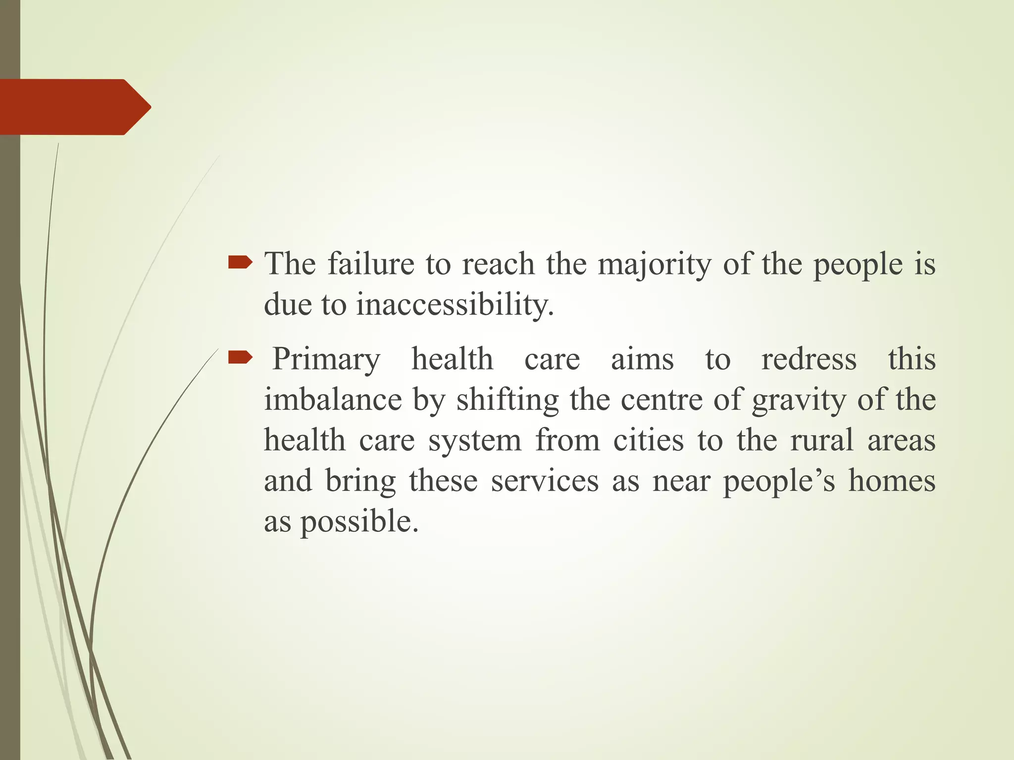 Concept of primary health care | PPTX