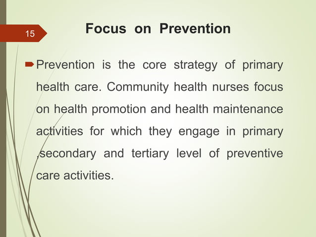 Concept of primary health care | PPTX | Healthcare Industry | Industries