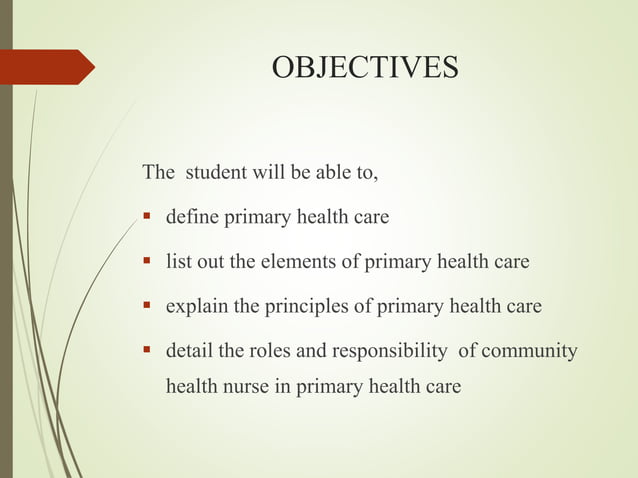 Concept of primary health care | PPTX | Healthcare Industry | Industries