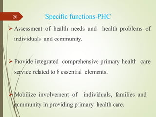 Concept of primary health care | PPTX