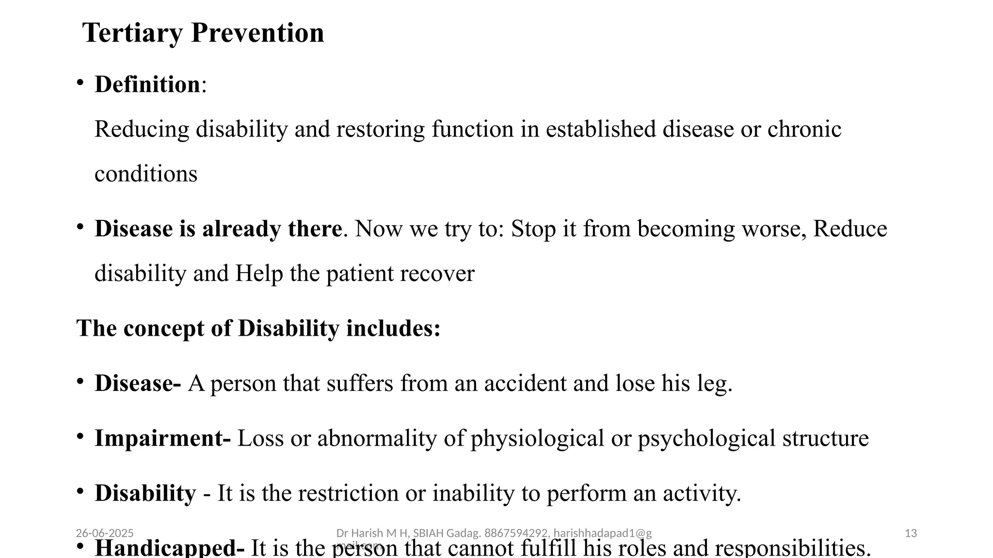 Concept of Primordial, Primary, Secondary and Tertiary Prevention with ...