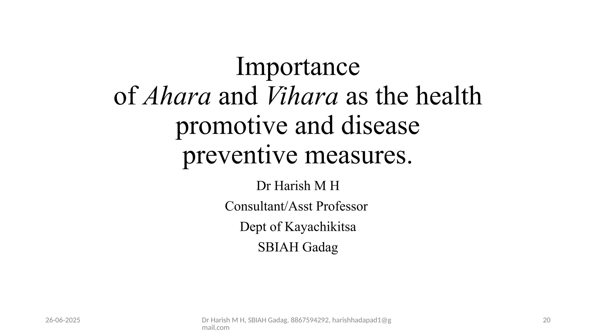 Concept of Primordial, Primary, Secondary and Tertiary Prevention with examples by Dr Harish M H ...