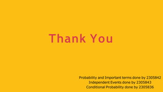 Concept of probability and important terms | PPT