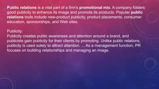 Concept of promotion mix | PPTX