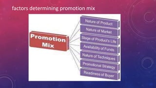 Concept of promotion mix | PPTX