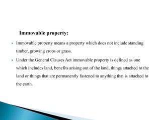 Concept of Property under the Transfer.pptx | Houses | Real Estate