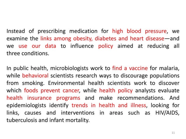 Concept of Public Health and Its Challenges | PPTX